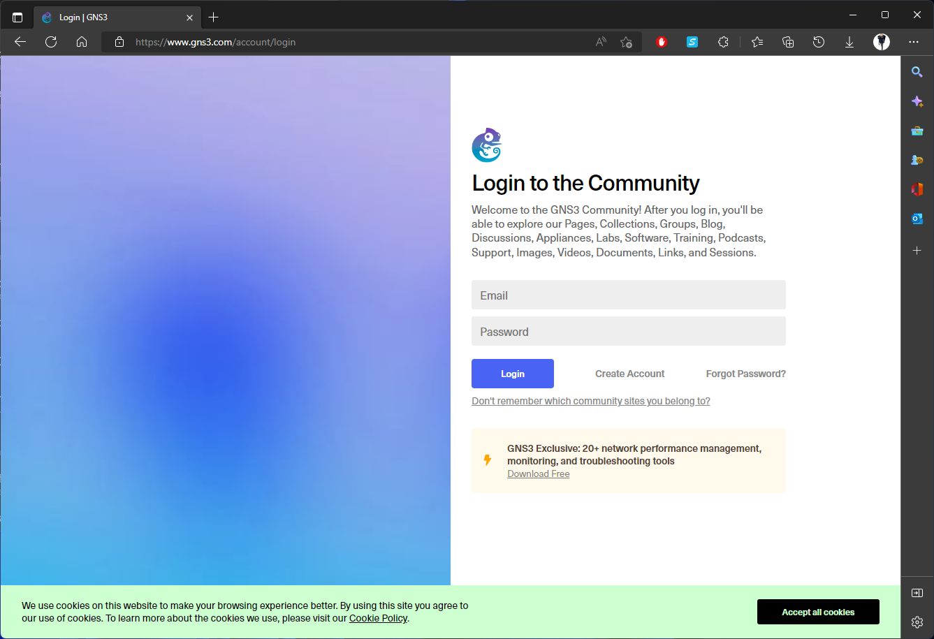 Lab 1.1 Installing GNS3 - the virtual network simulator. (VMWare ...