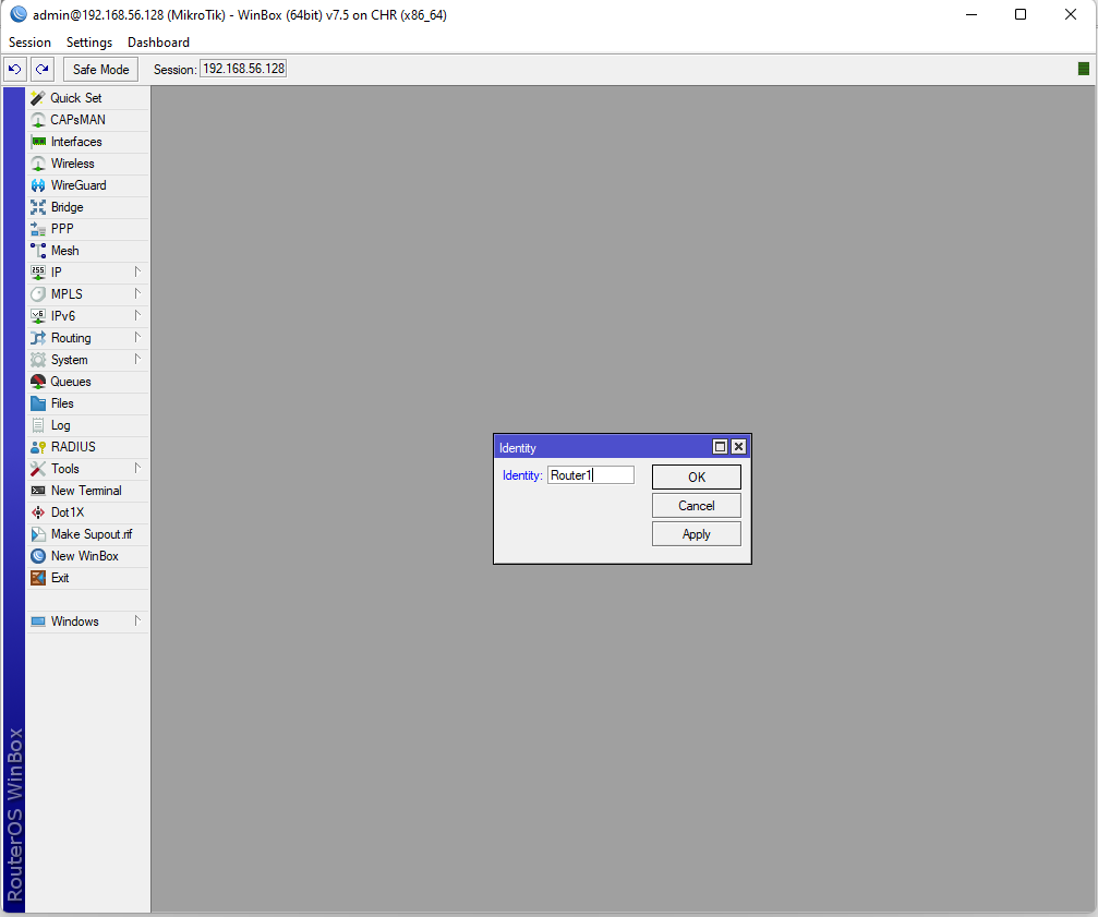 Changing the Router Host Name