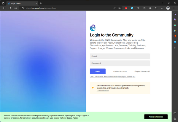 Lab 1.1 Installing GNS3 - the virtual network simulator. (VMWare ...